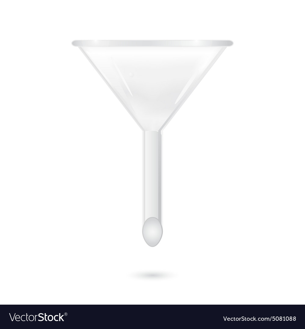 Chemical Funnel Lab Equipment Royalty Free Vector Image
