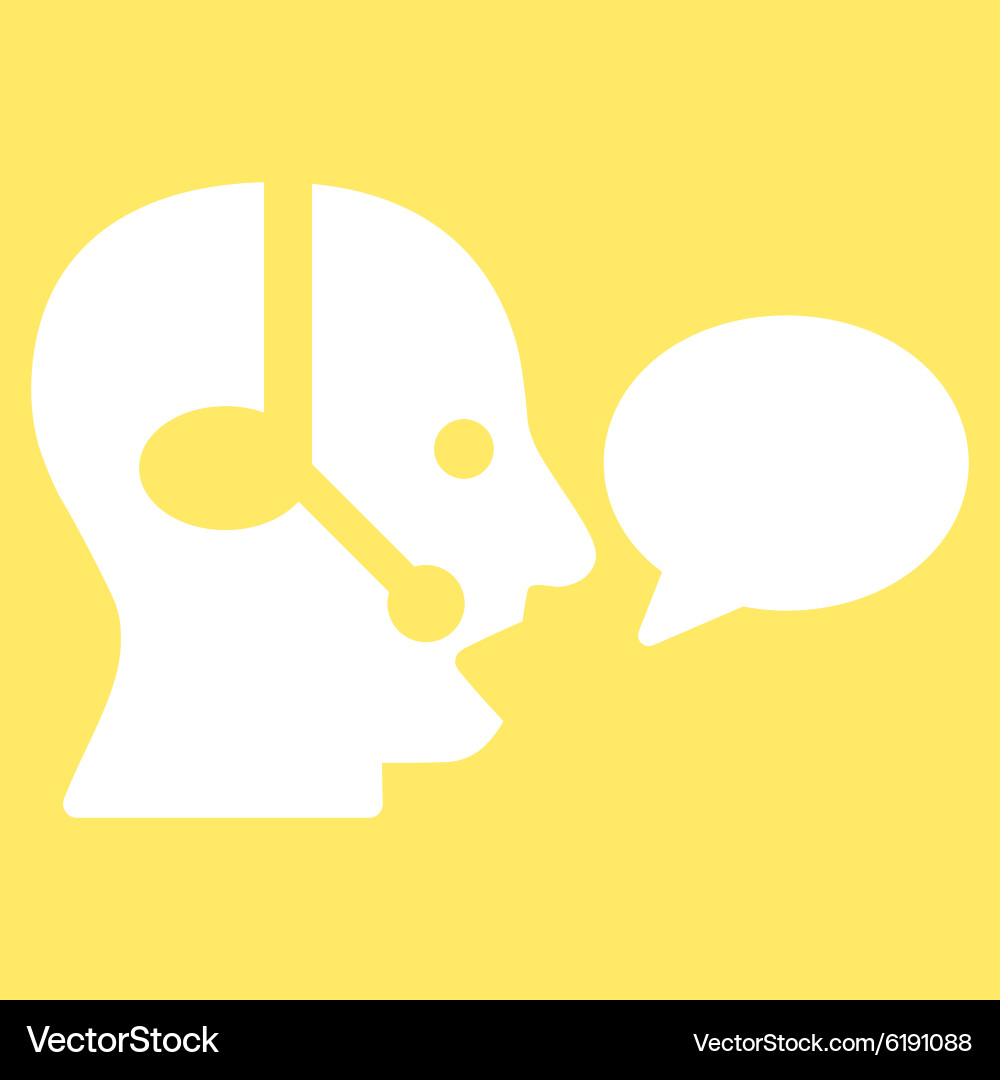 Operator message icon Royalty Free Vector Image