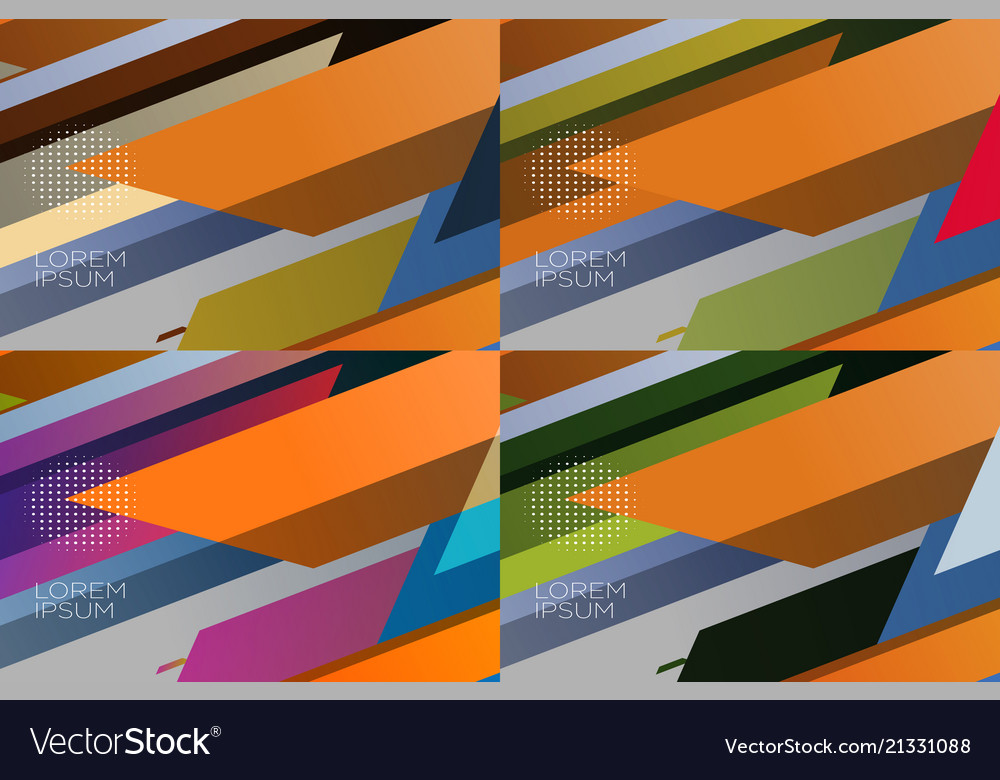 Smooth abstract colorful backgrounds set - eps10 Vector Image