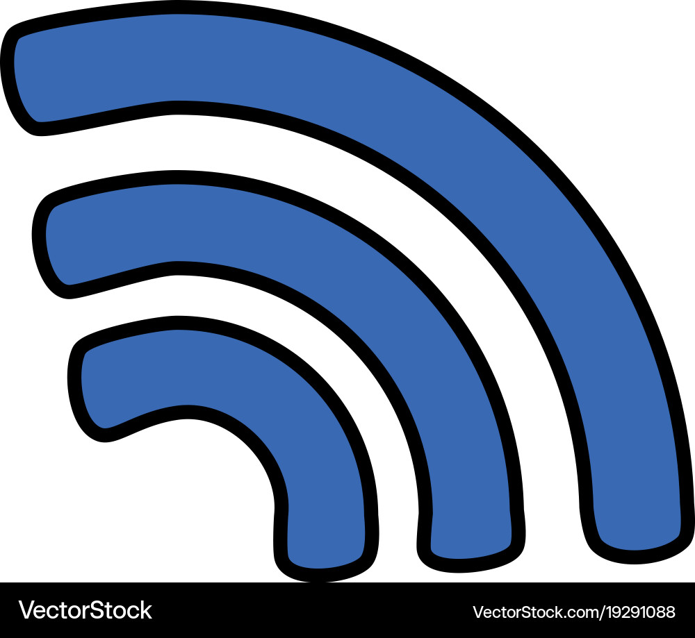 Wifi signal isolated icon Royalty Free Vector Image
