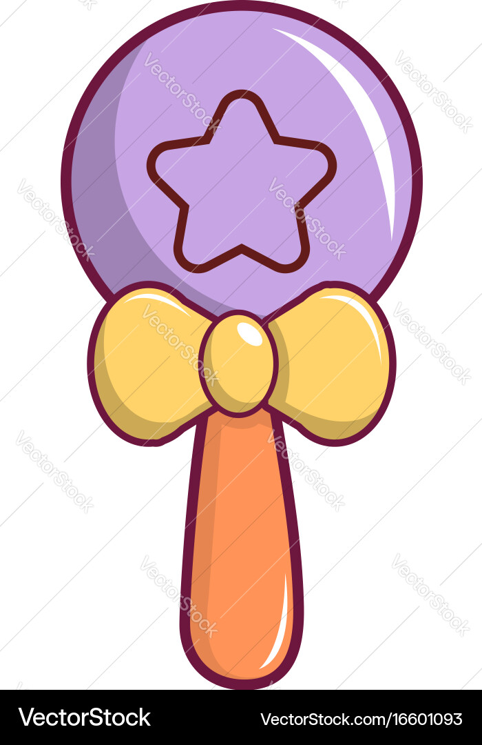 Baby clack icon cartoon style Royalty Free Vector Image