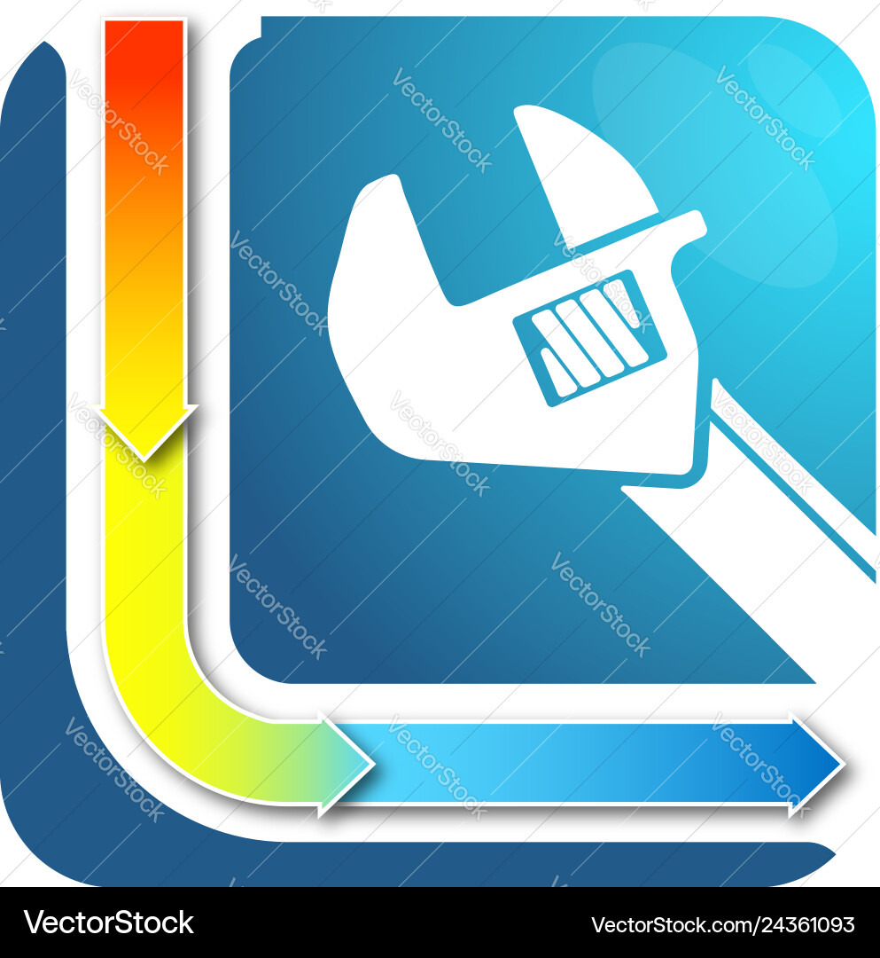 Cleaning water pipes symbol Royalty Free Vector Image