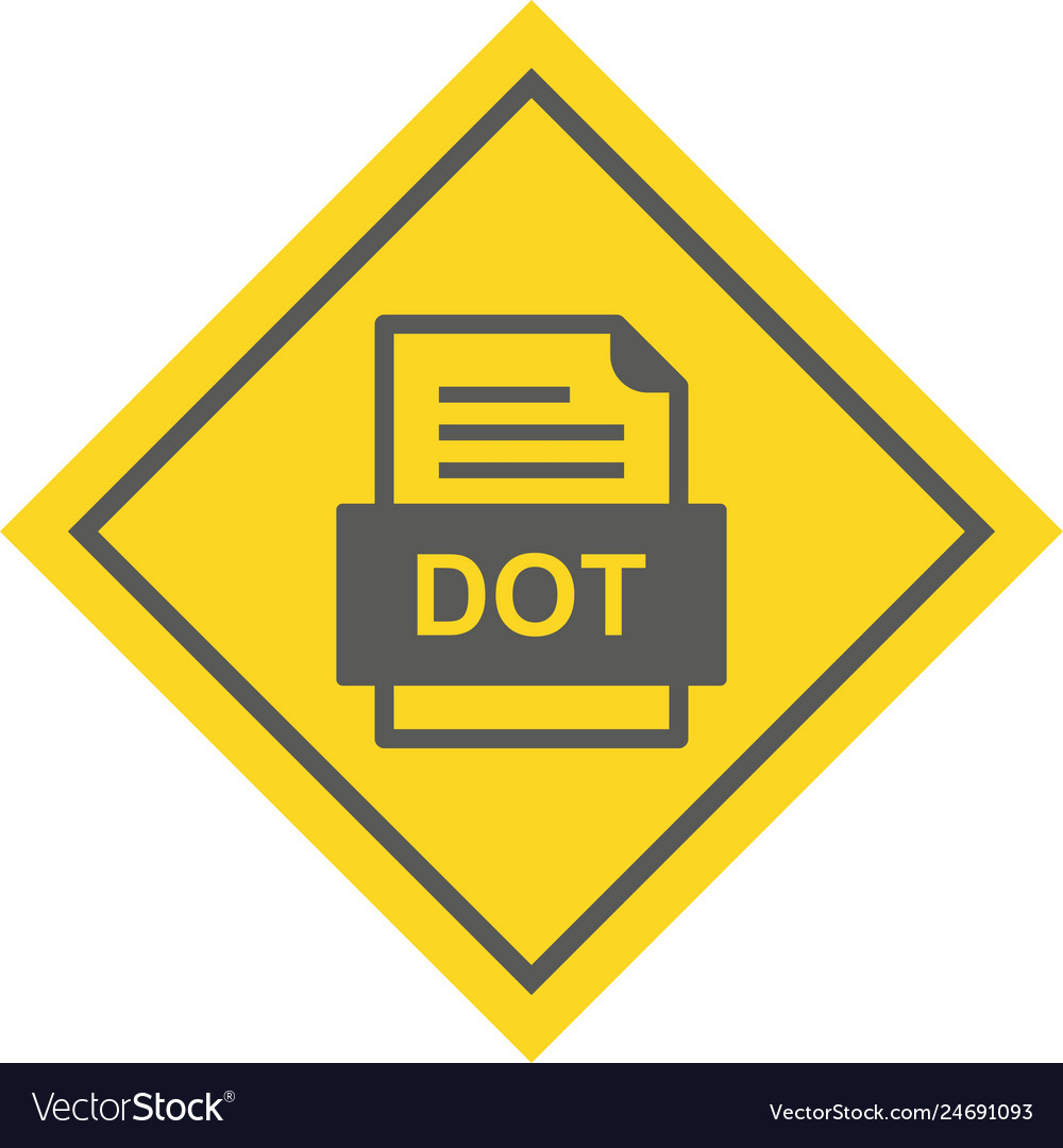 Dot file document icon Royalty Free Vector Image