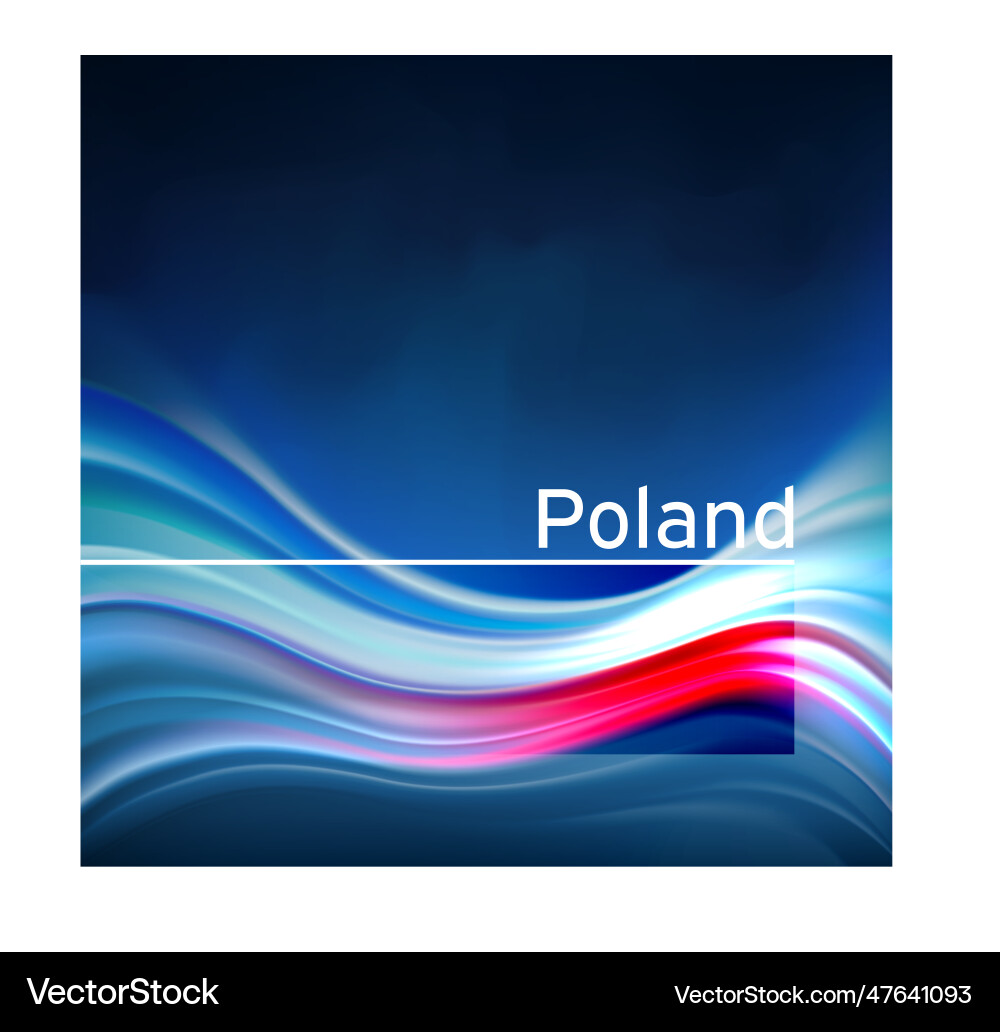 Poland flag background abstract polish flag card Vector Image