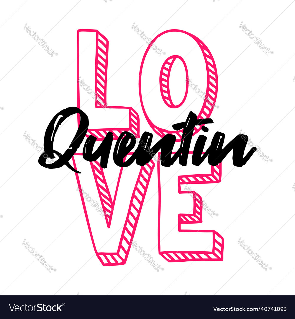 Quentin Royalty Free Vector Image - VectorStock