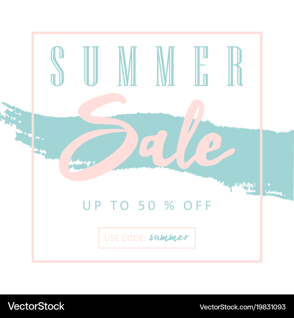 Trendy sale banner design Royalty Free Vector Image