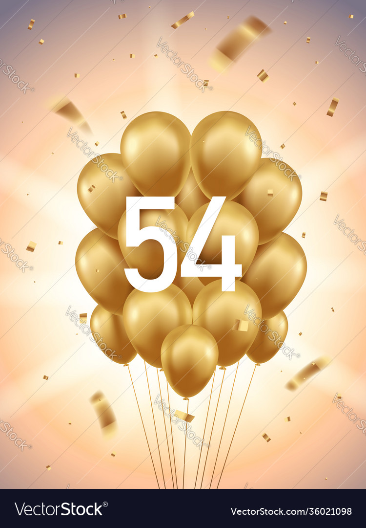 54th year anniversary background Royalty Free Vector Image 54th year anniversary background Royalty Free Vector Image