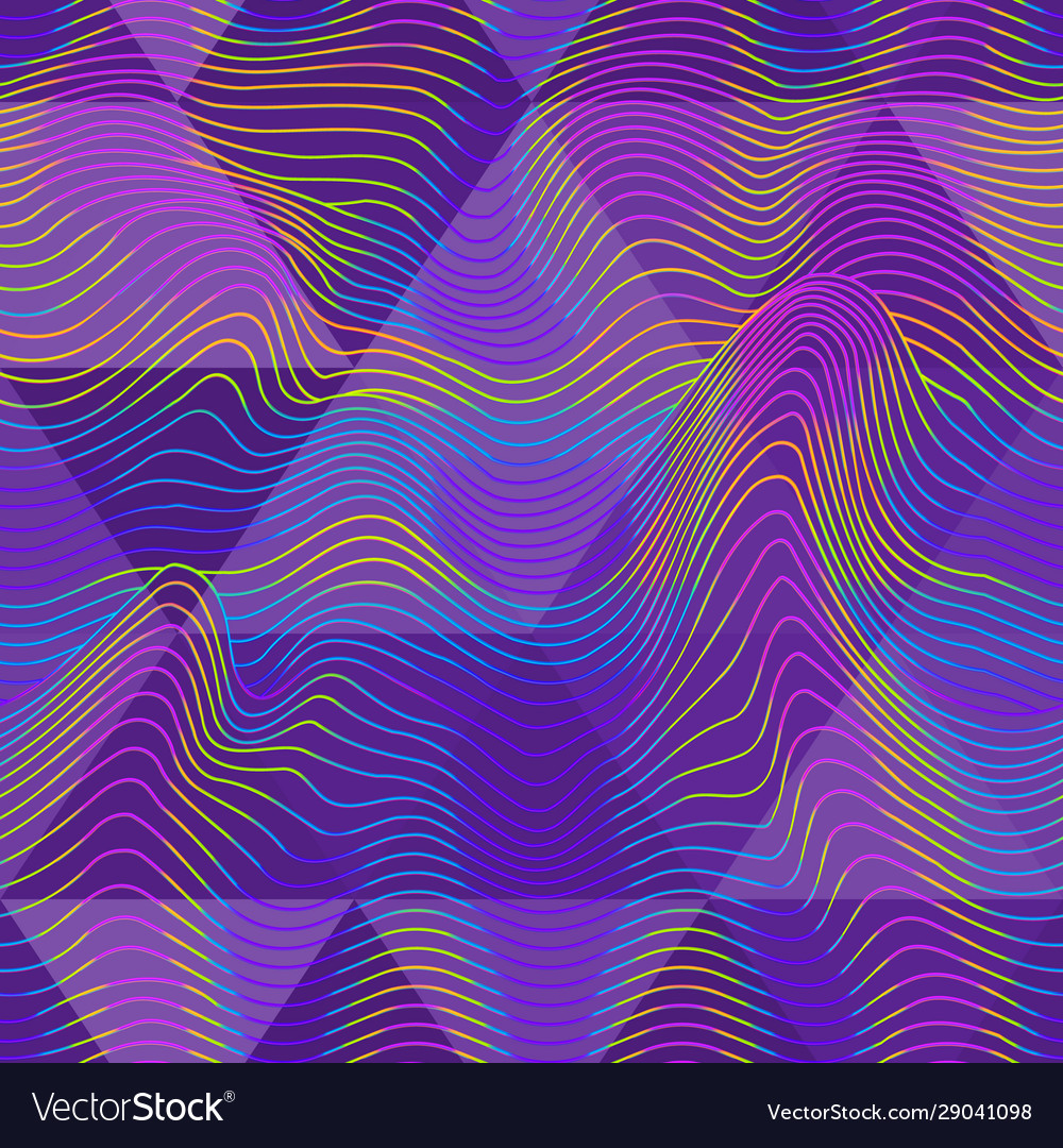Abstract wave seamless pattern Royalty Free Vector Image