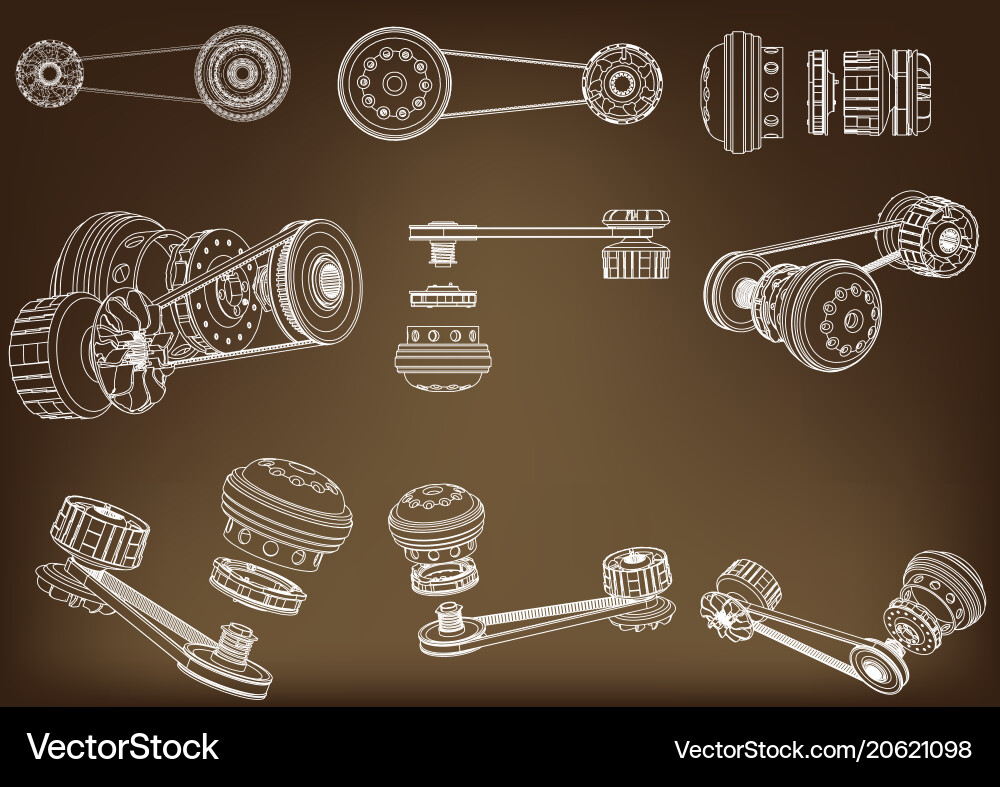 Belt gear Royalty Free Vector Image - VectorStock