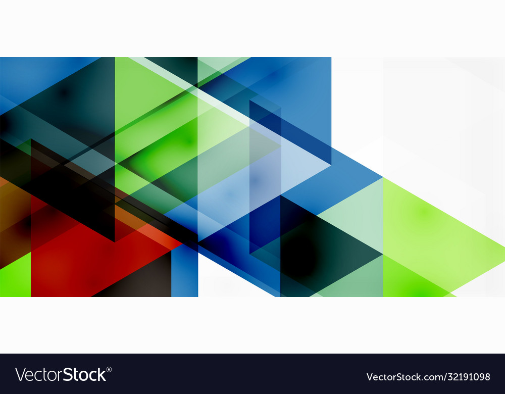 Geometric abstract background mosaic triangle Vector Image