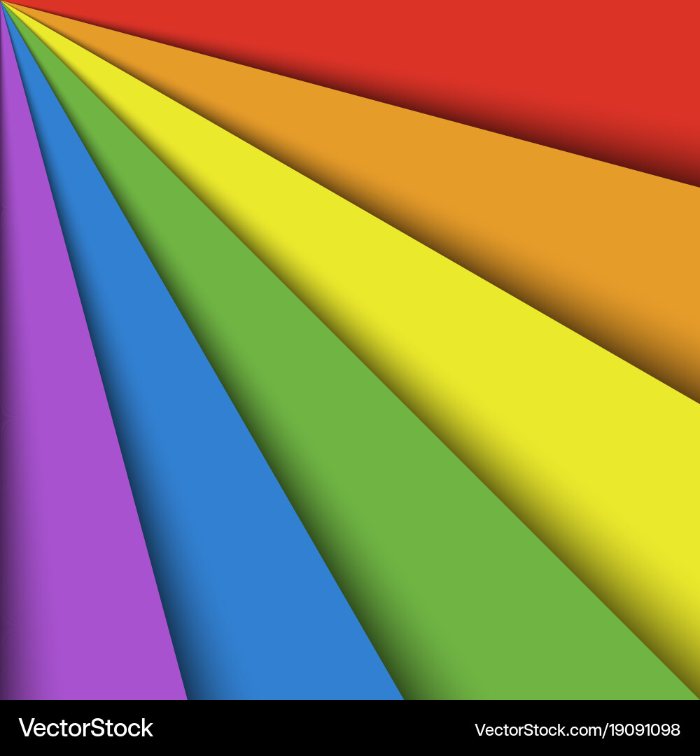 Overlapping colorful paper sheets in colors Vector Image