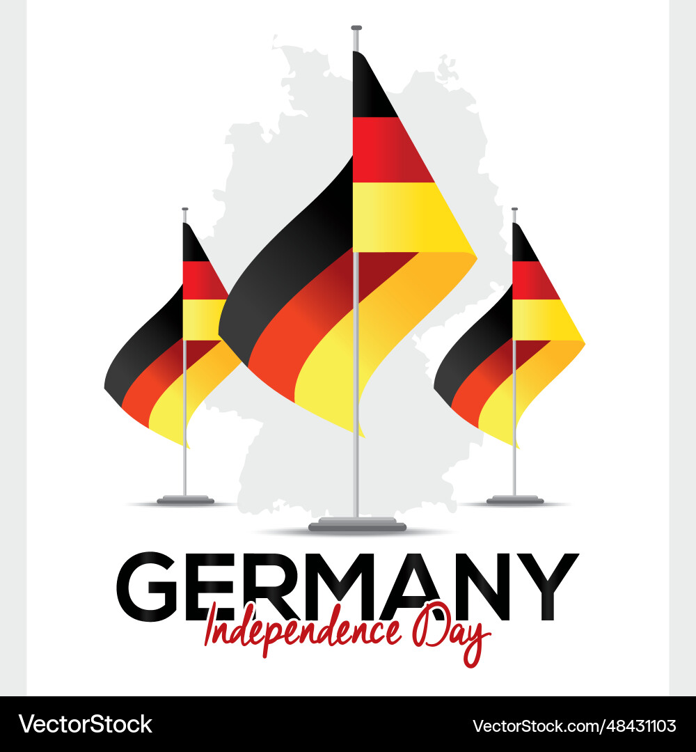 Group of flags germany poster Royalty Free Vector Image