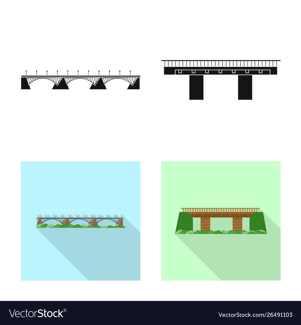 Isolated Object Connection And Design Logo Vector Image