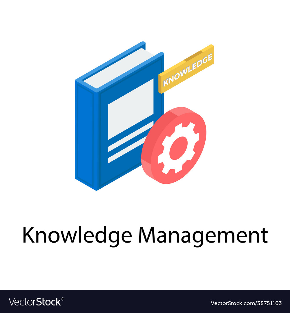 Knowledge management Royalty Free Vector Image