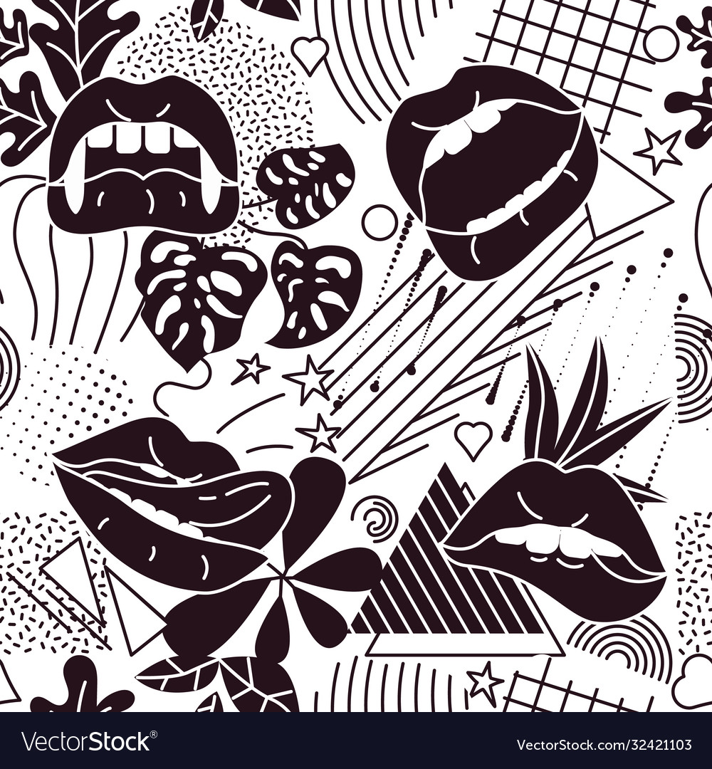 Pop art seamless pattern Royalty Free Vector Image