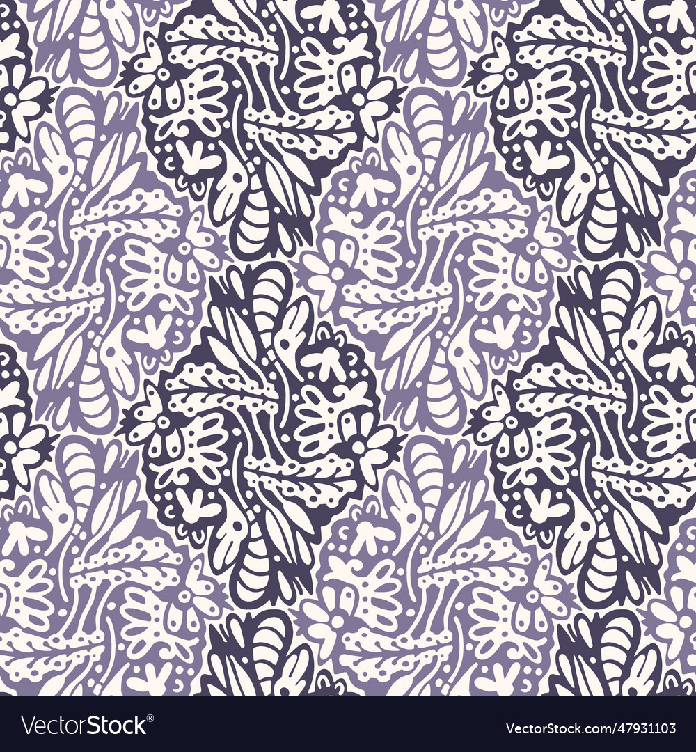 Seamless pattern with a simple abstract drawing Vector Image