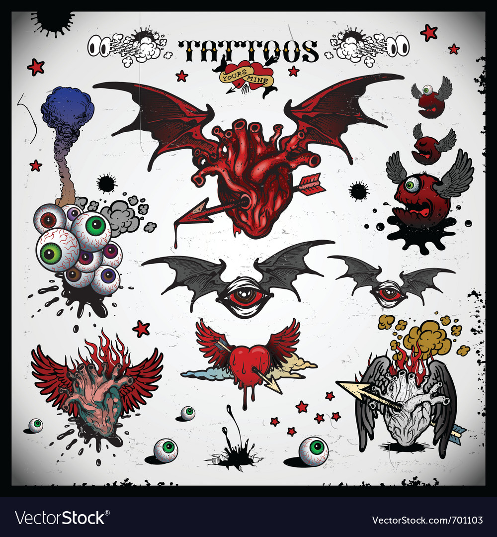 Tattoos Royalty Free Vector Image - VectorStock