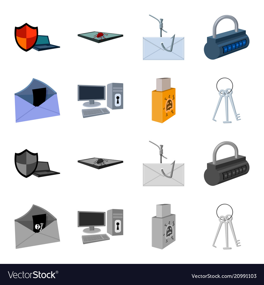 Virus monitor display screen hackers Royalty Free Vector Virus monitor display screen hackers Royalty Free Vector