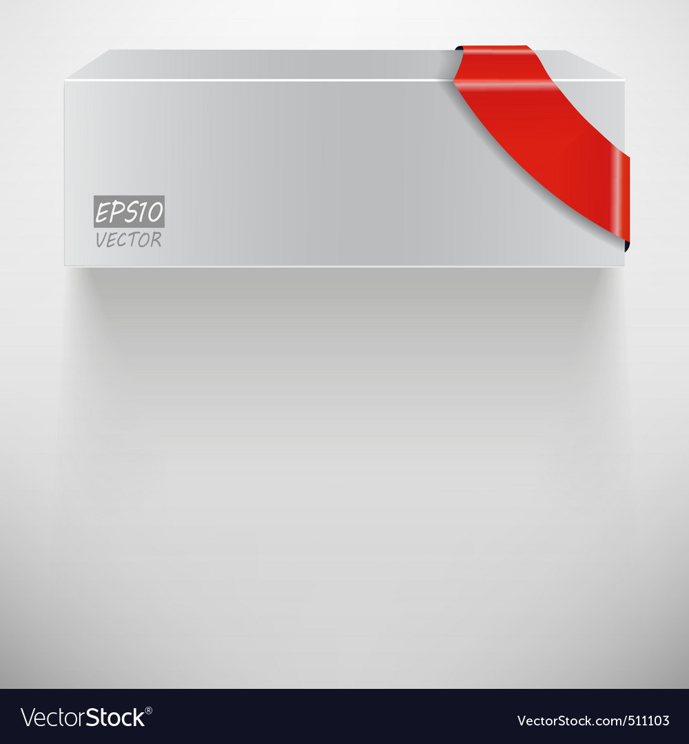 White box Royalty Free Vector Image - VectorStock