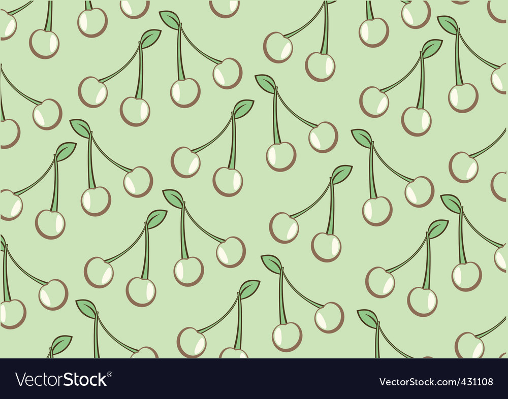 Cherry background Royalty Free Vector Image - VectorStock