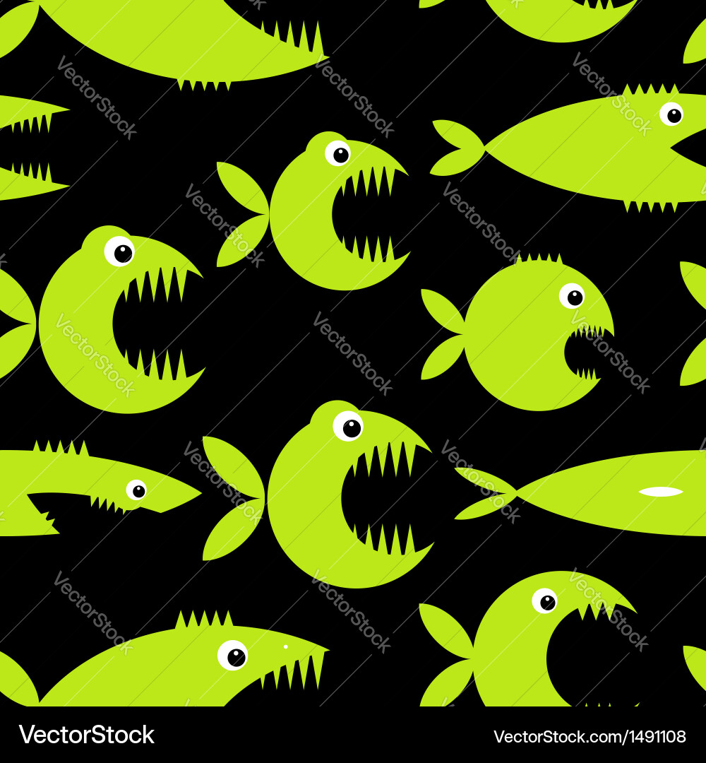 Funny fish cartoon for your design Royalty Free Vector Image