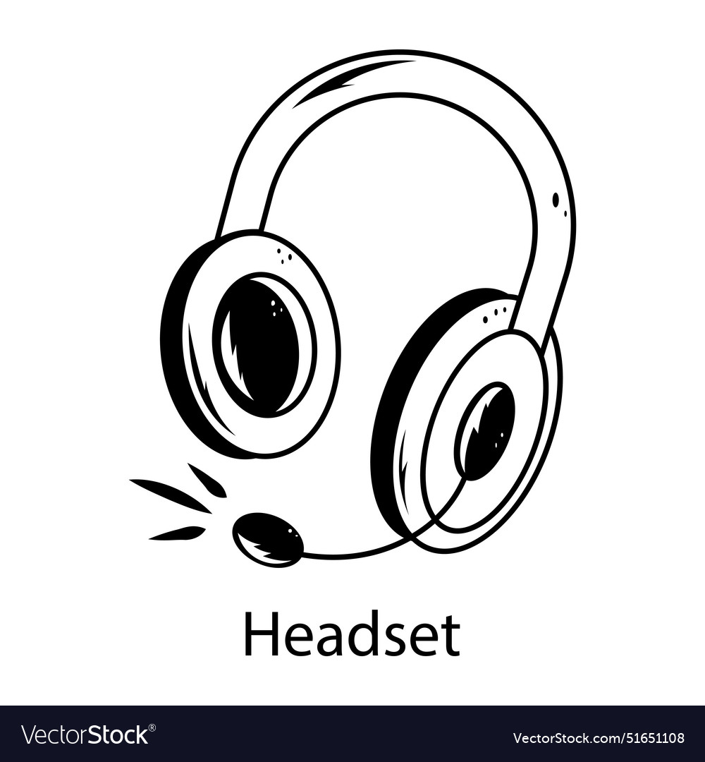 Headset Royalty Free Vector Image - VectorStock