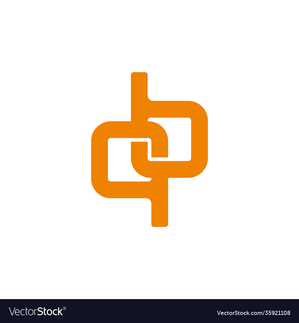 Letter qb linked chain overlap design symbol Vector Image Letter qb linked chain overlap design symbol Vector Image