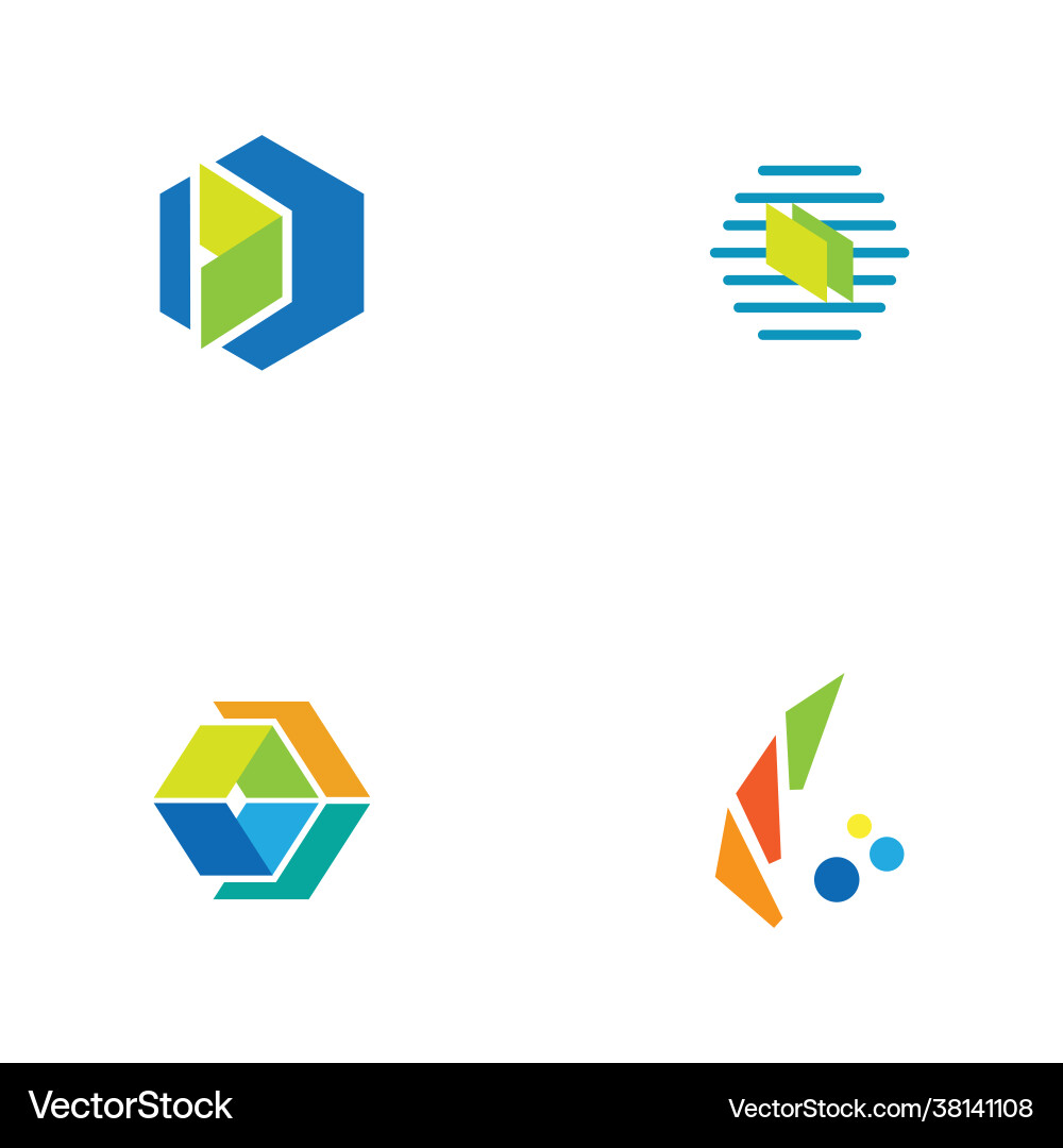 Modern logo concept design for fintech and Vector Image