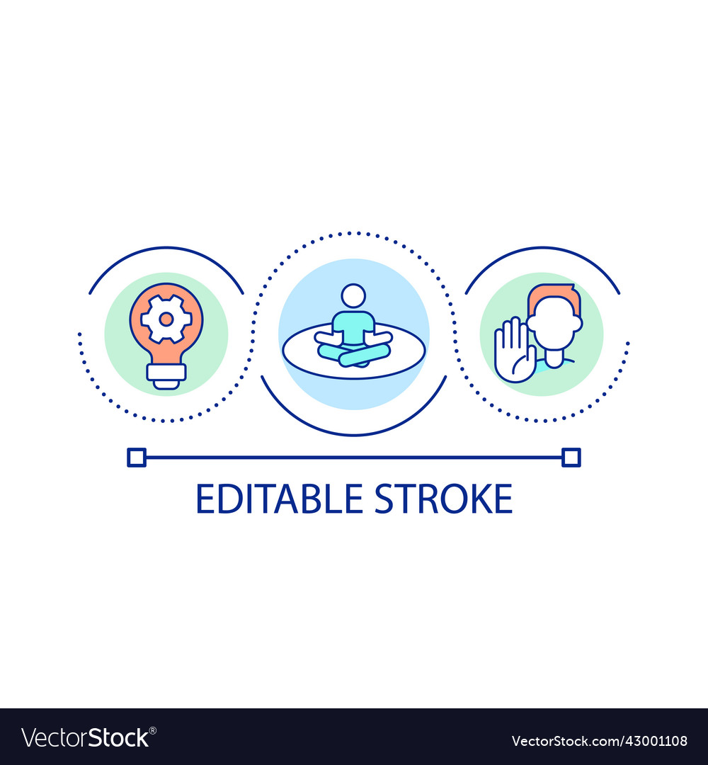Preventing progress and development loop concept Vector Image
