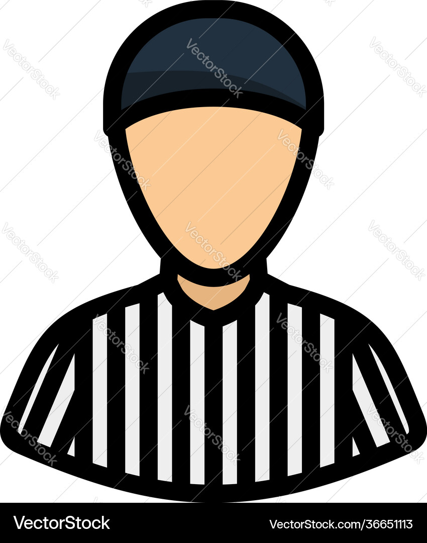 American football referee icon Royalty Free Vector Image