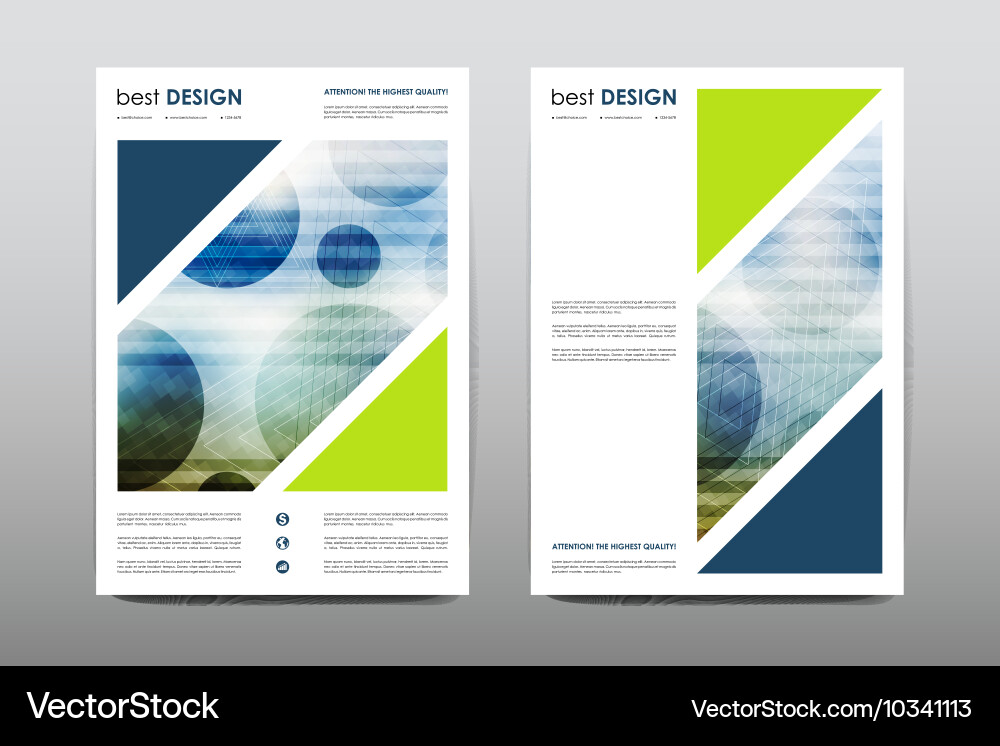 Brochure layout template flyer design Royalty Free Vector