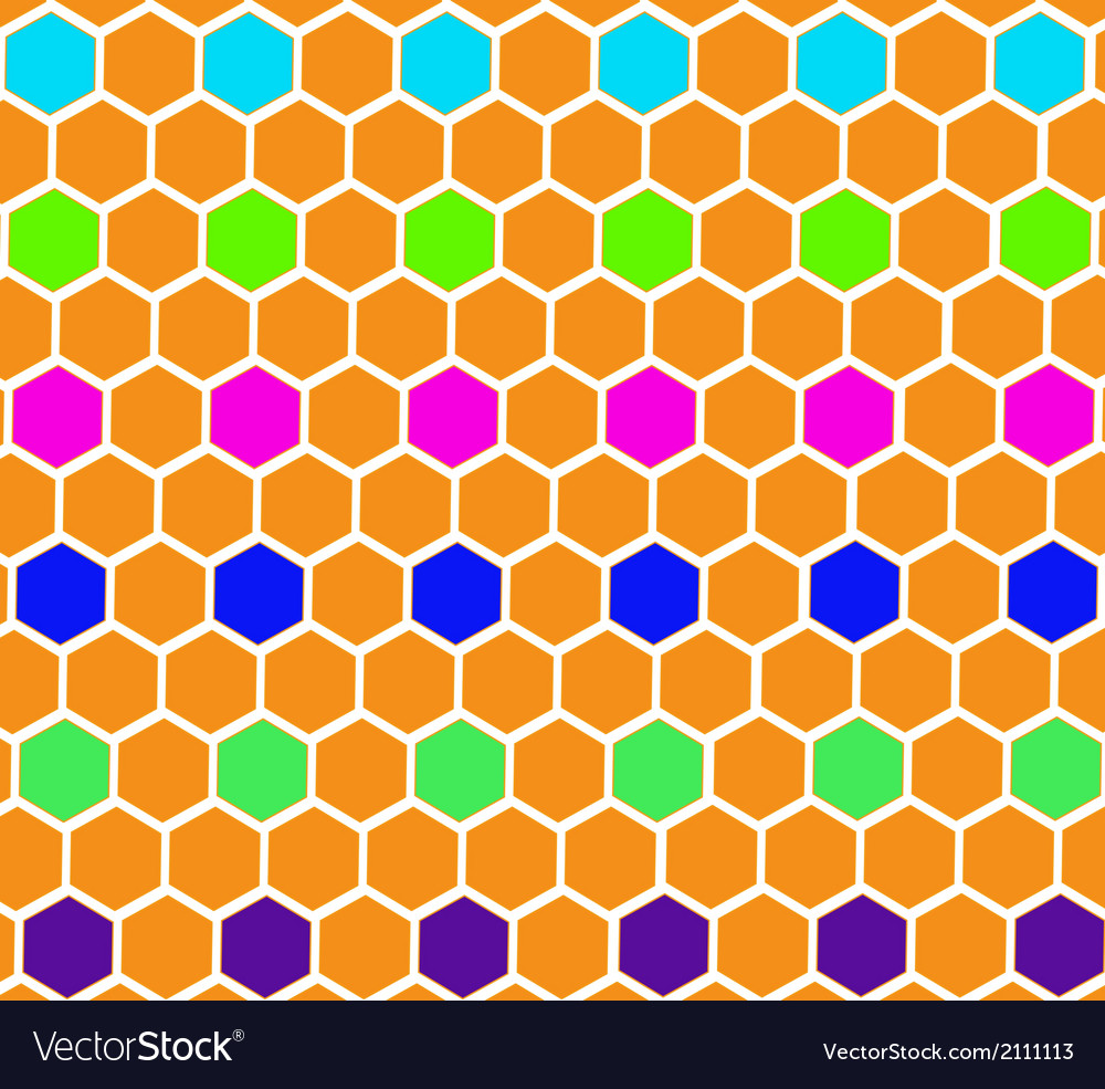 Honeycomb pattern Royalty Free Vector Image - VectorStock