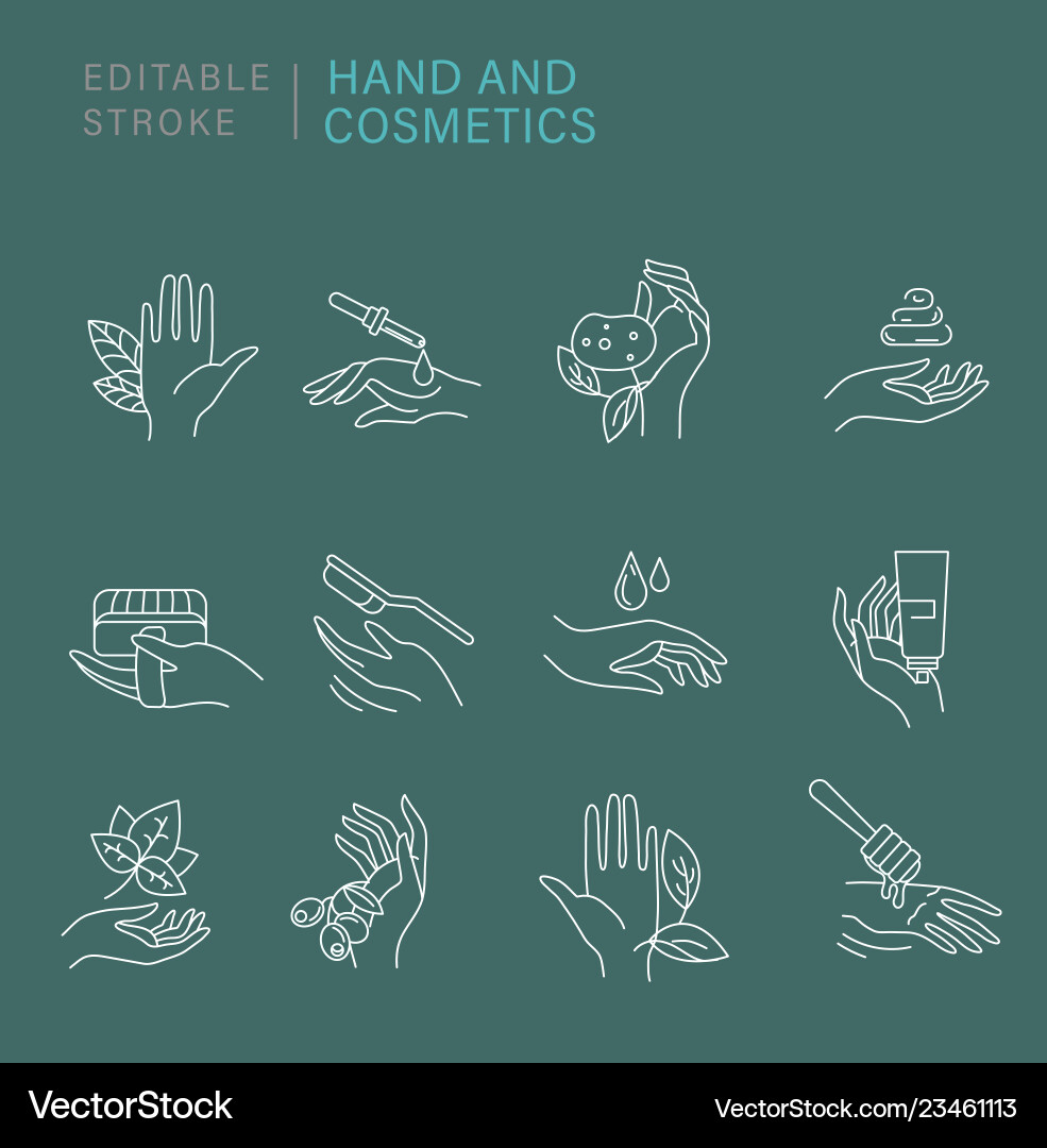 Icon and logo for natural cosmetics Royalty Free Vector