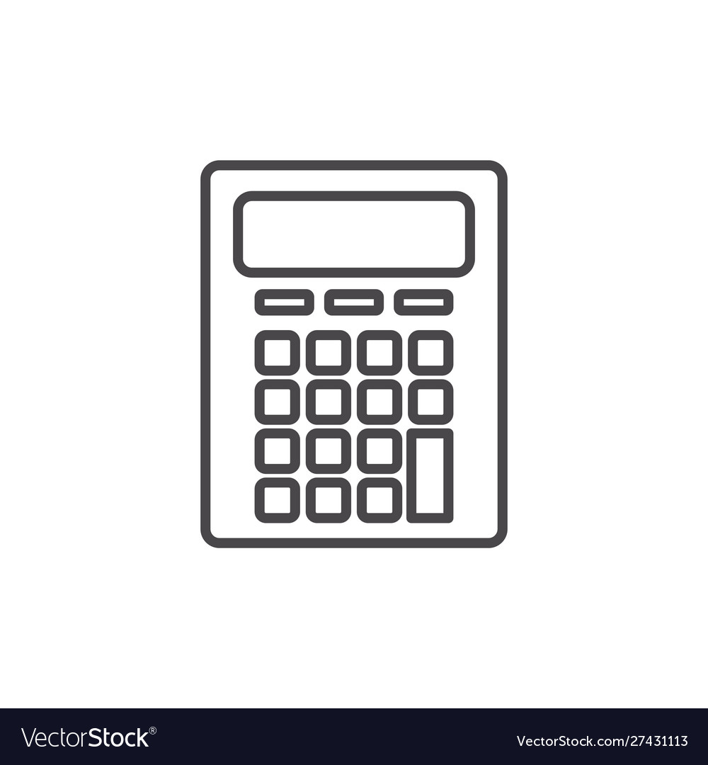 Isolated calculator design Royalty Free Vector Image