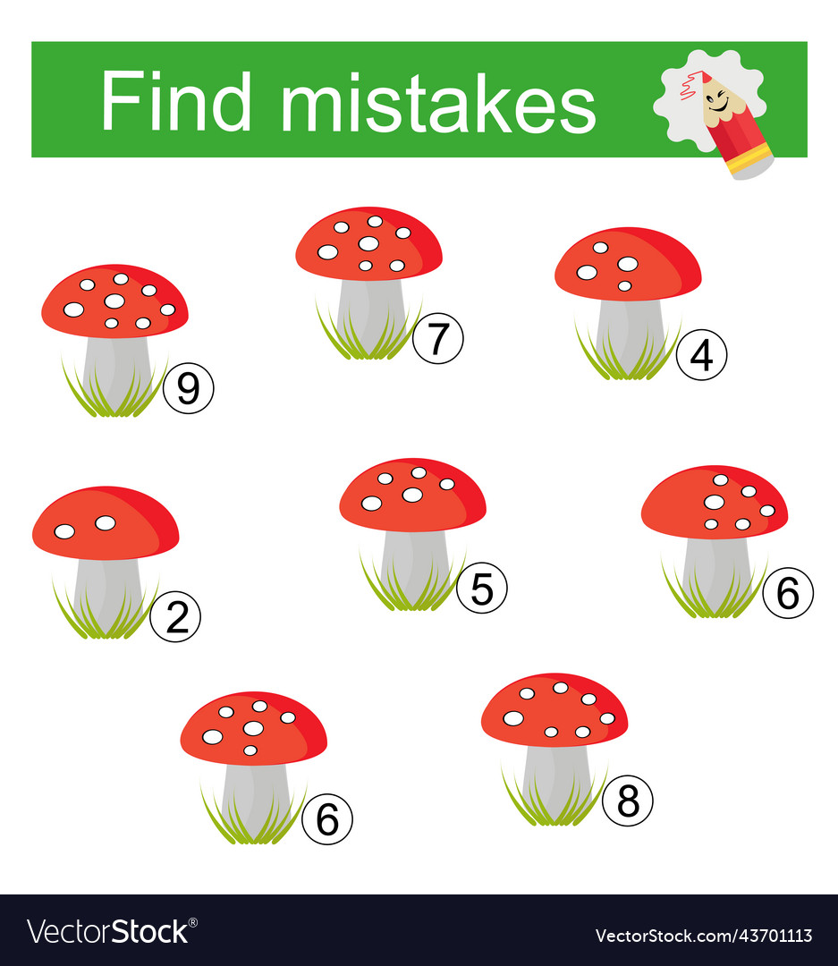 Math Activity For Kids Royalty Free Vector Image