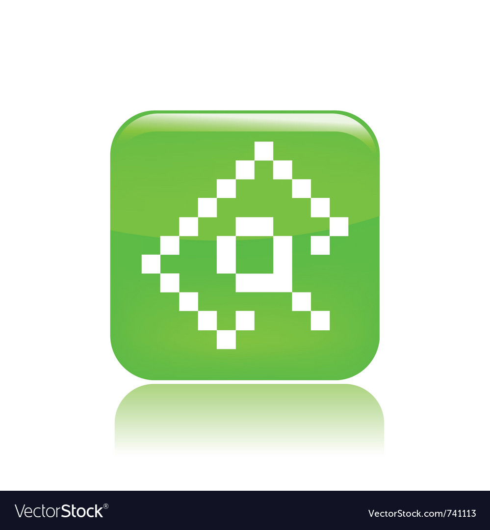 Pixel computer icon Royalty Free Vector Image - VectorStock