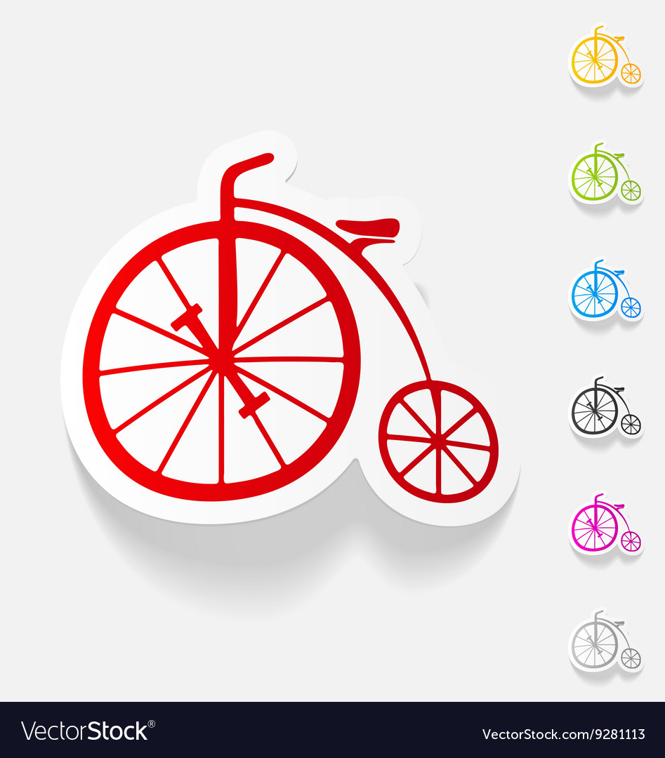 Realistic design element bicycle Royalty Free Vector Image