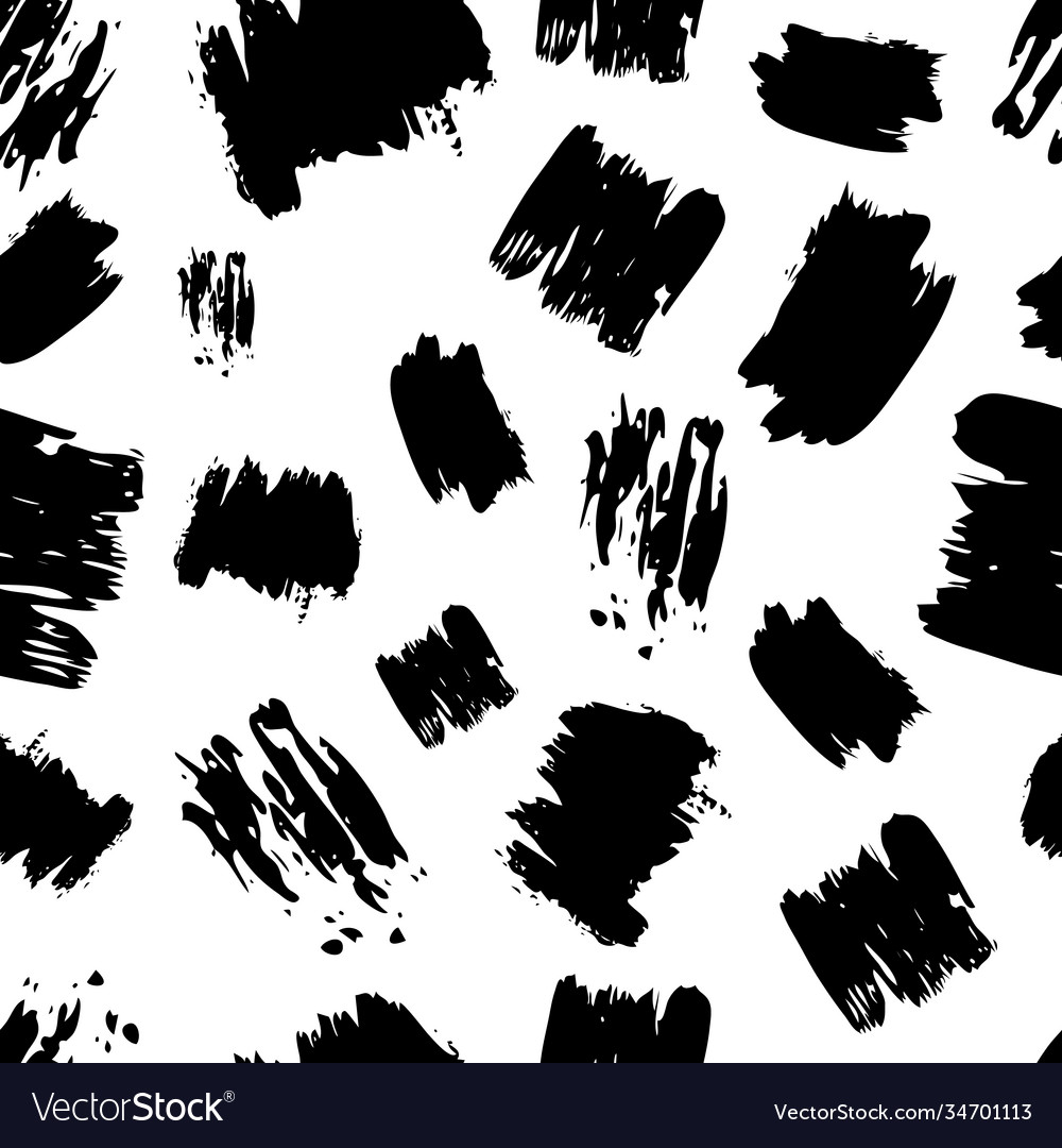 Seamless pattern with hand drawn scribble smears Vector Image