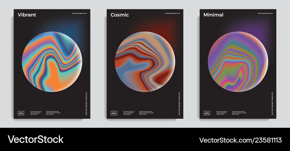 Set of abstract trendy backgrounds Royalty Free Vector Image