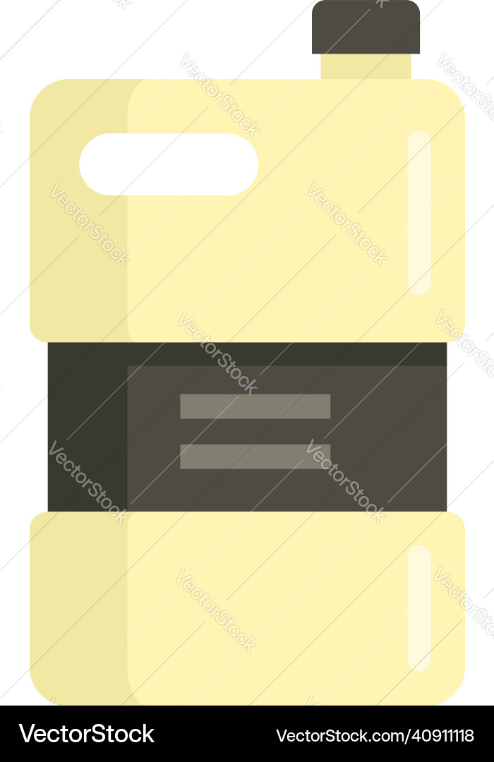 Bio fertilizer canister icon flat isolated Vector Image