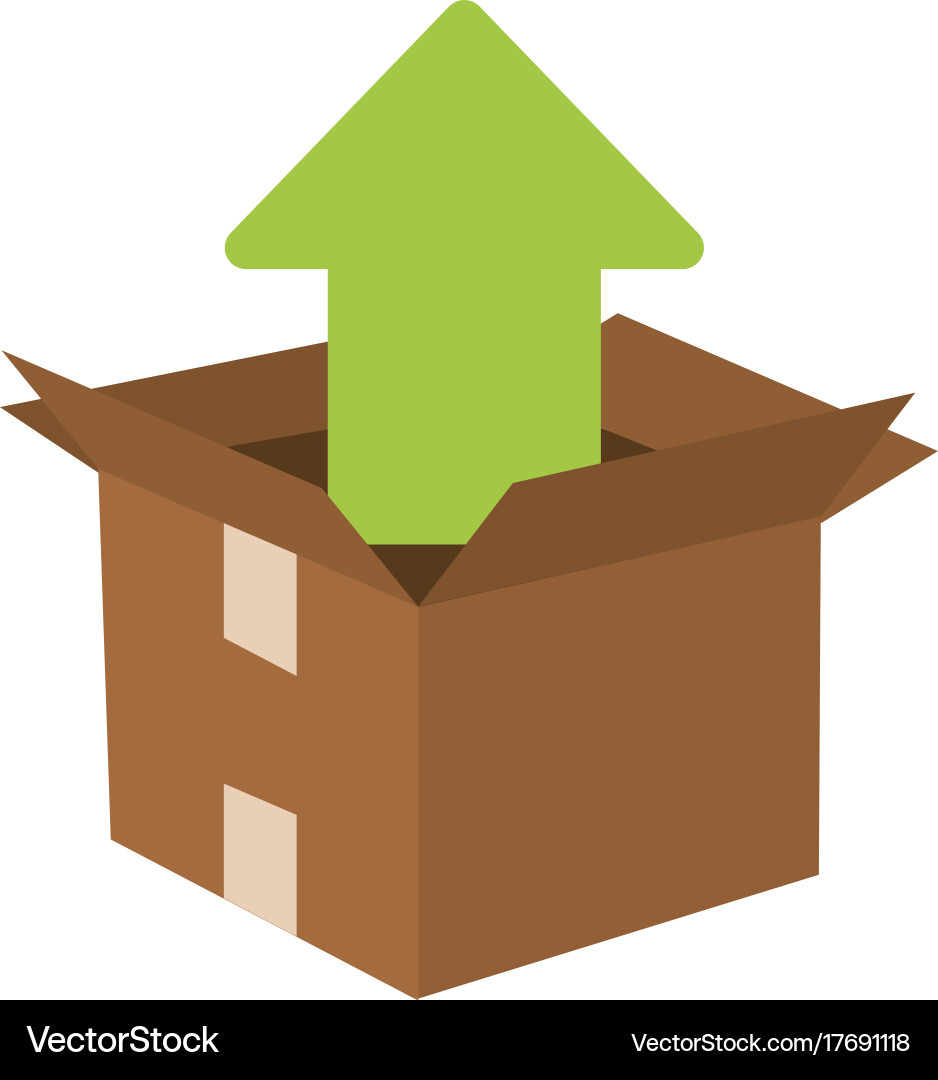 Cardboard box icon image Royalty Free Vector Image