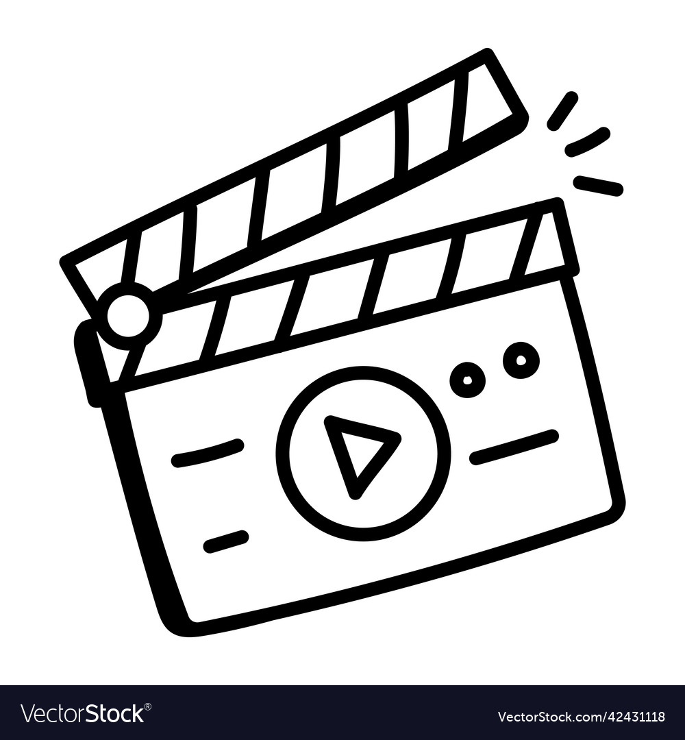 Clapper Royalty Free Vector Image - VectorStock