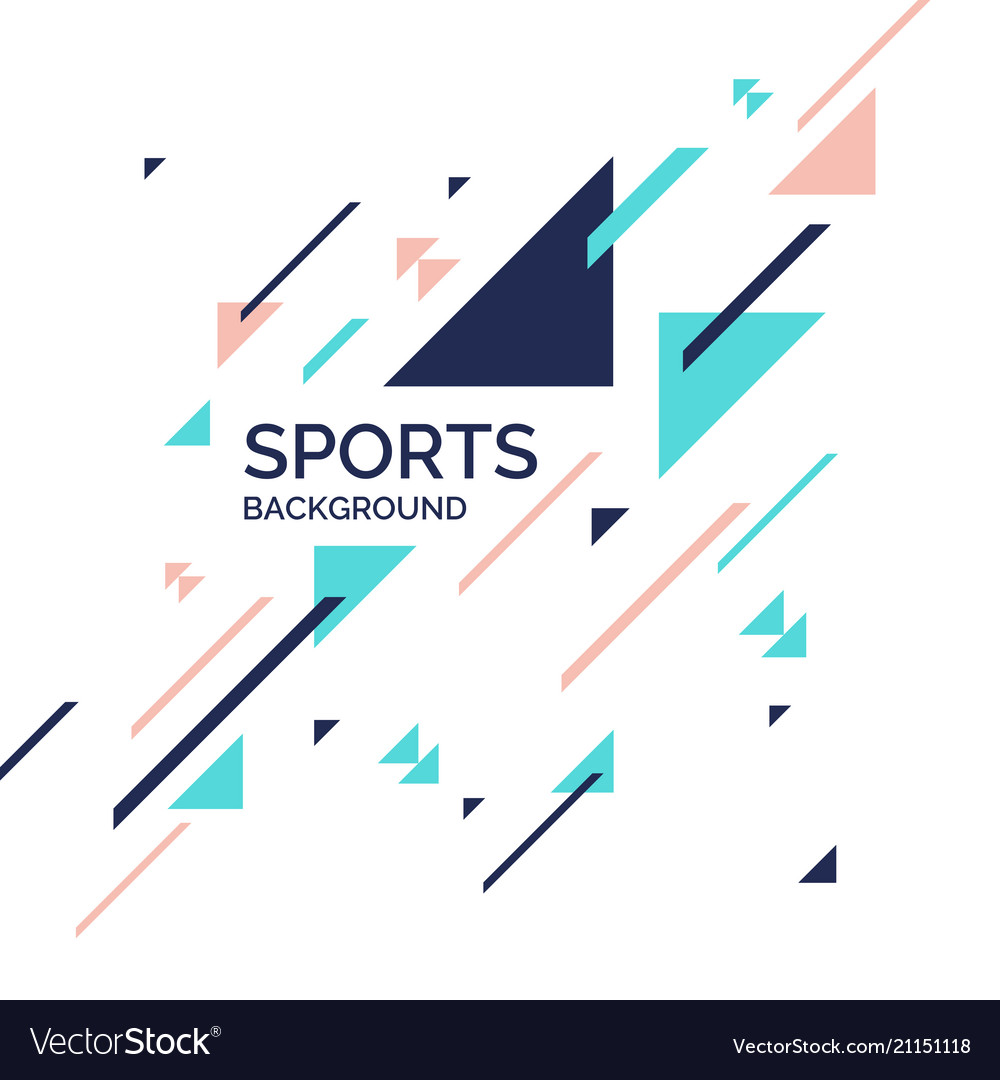 Modern colored poster for sports Royalty Free Vector Image
