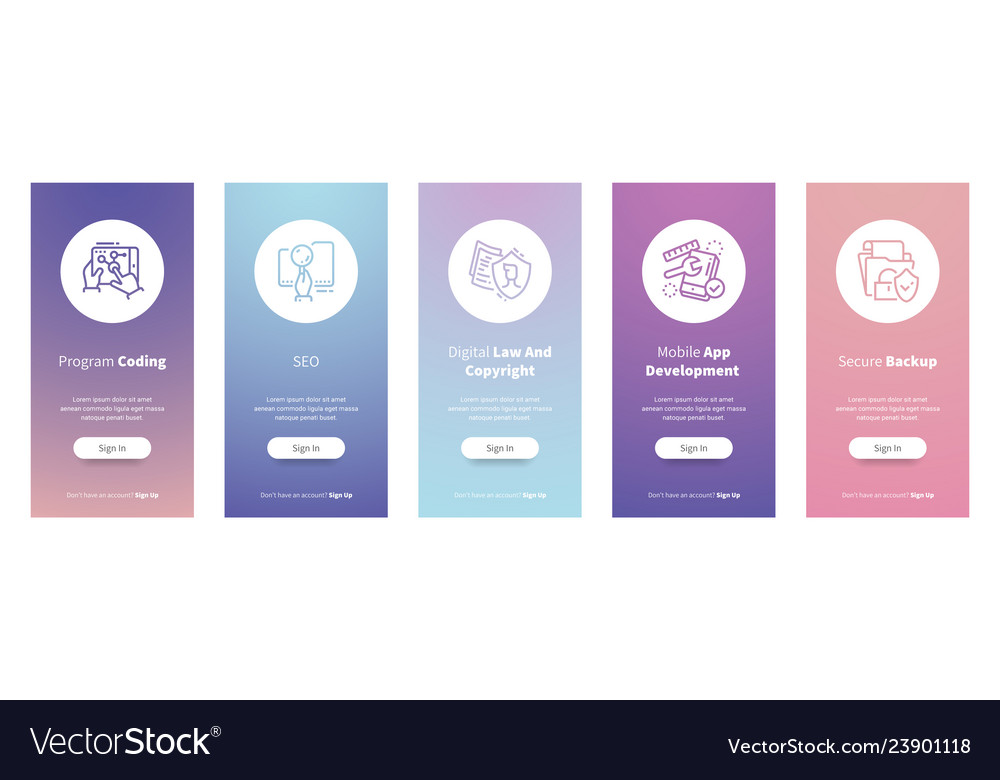 Program coding cards with strong metaphors Vector Image