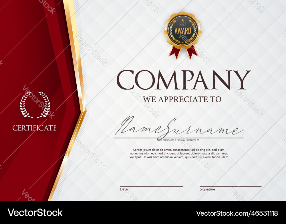 Recognition appreciation and education award Vector Image
