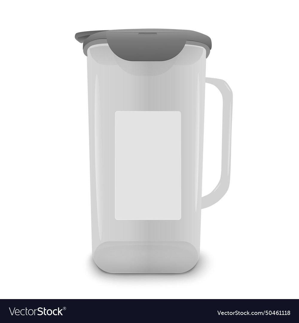 Water container with blank label Royalty Free Vector Image