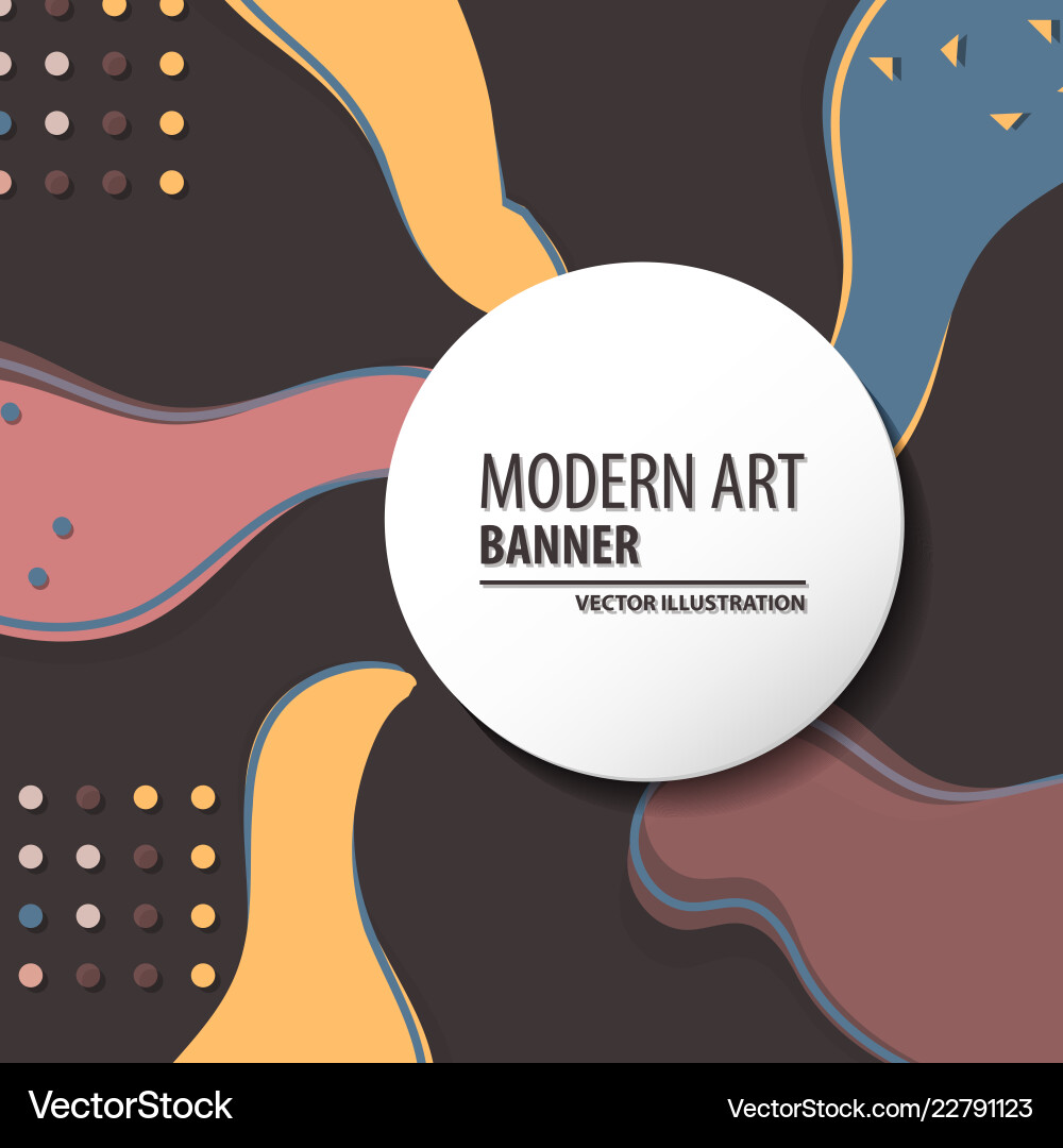 Colorful geometric background fluid shapes Vector Image