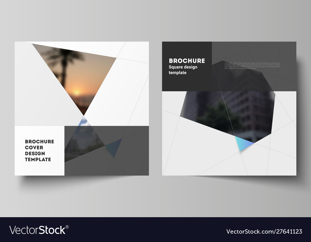 Minimal layout two square format Royalty Free Vector Image