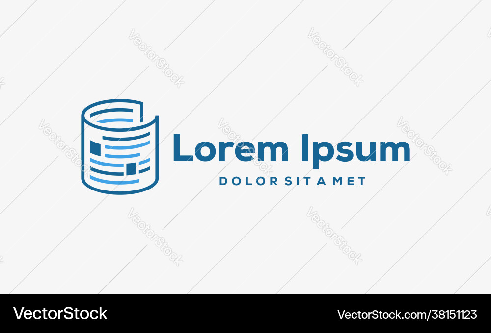Modern newspaper logo template best news Vector Image