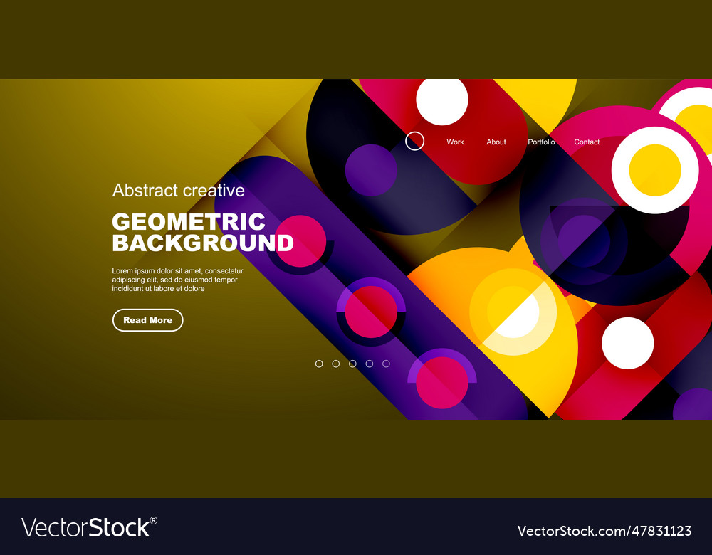 Simple circles and round elements pattern Vector Image